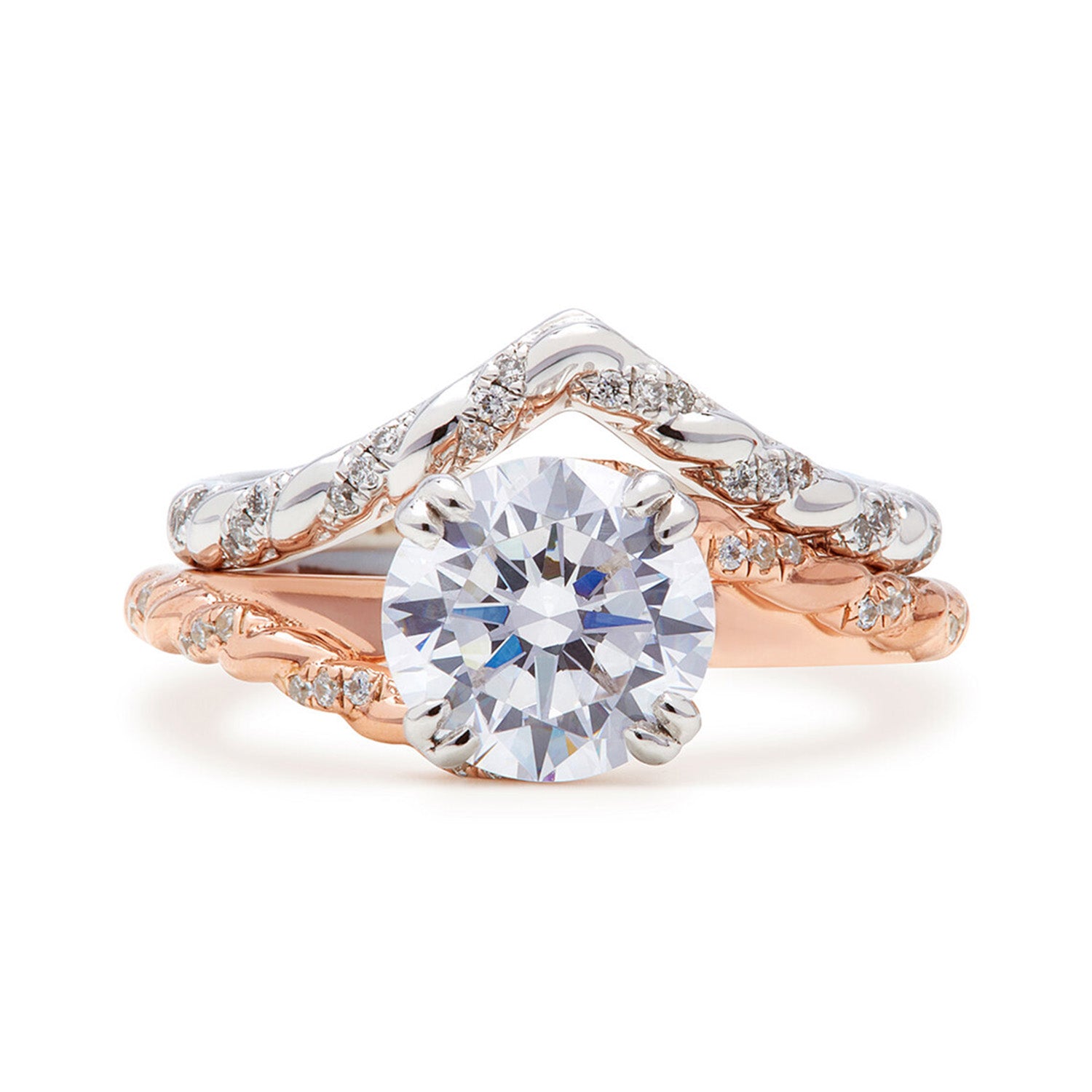TRUE LOVERS KNOT DIAMOND ENGAGEMENT RING